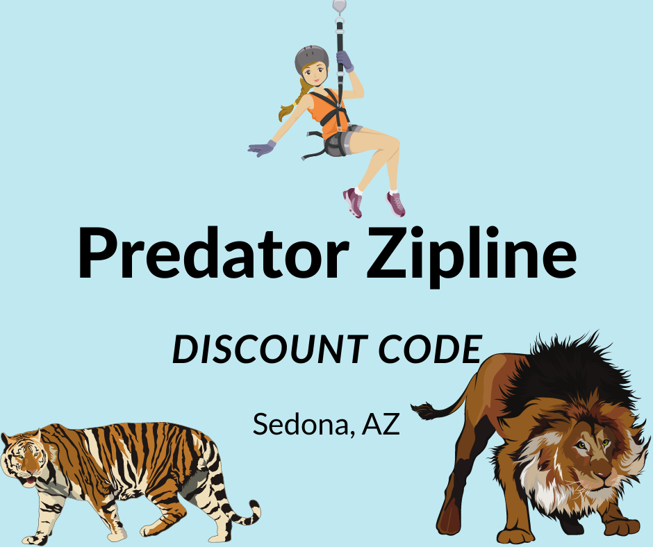 Sedona Arizona Predator Zip Line Discount Code | Green Vacation Deals