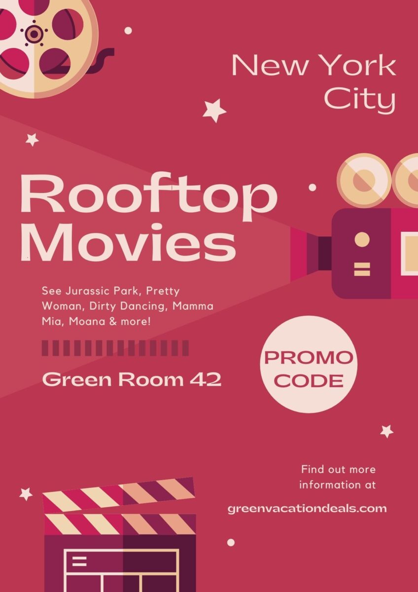 Rooftop Movies at The Green Room 42 Promo Code NYC | Green Vacation Deals