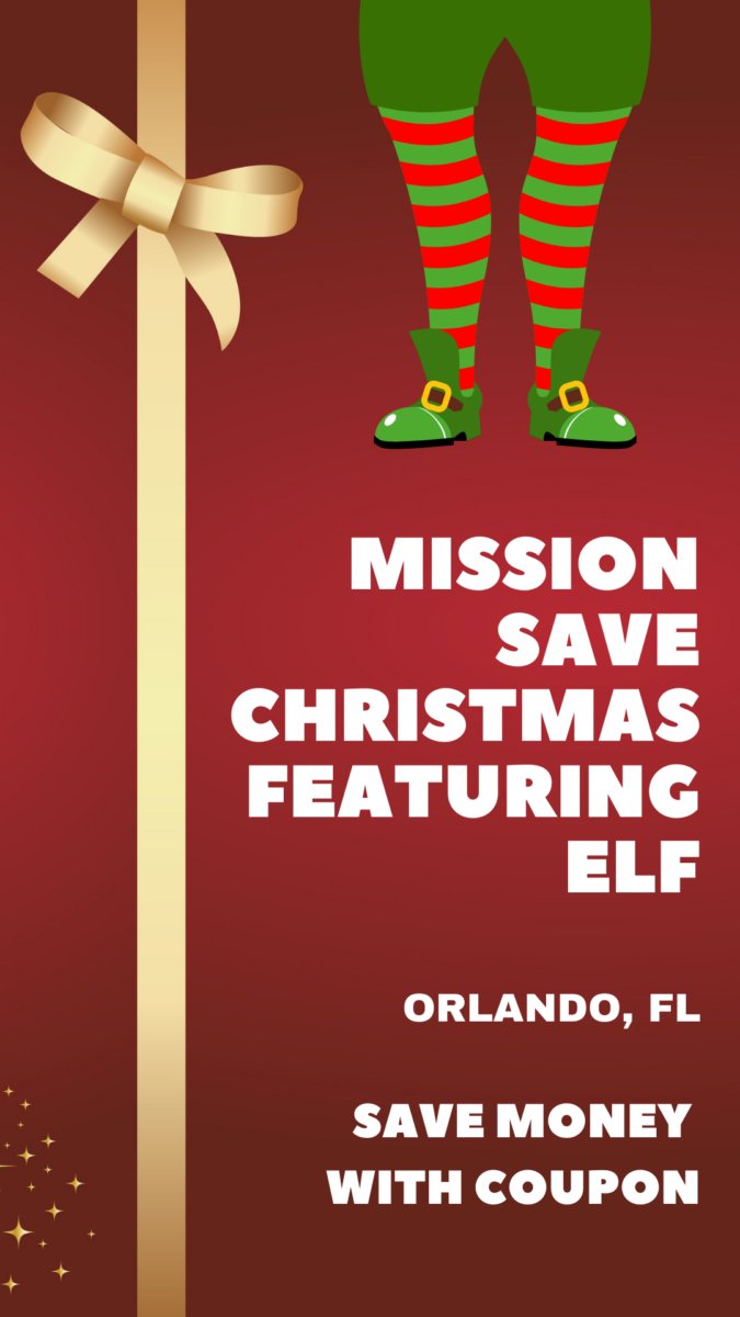 Mission Save Christmas Featuring Elf Orlando Coupon Code | Green ...
