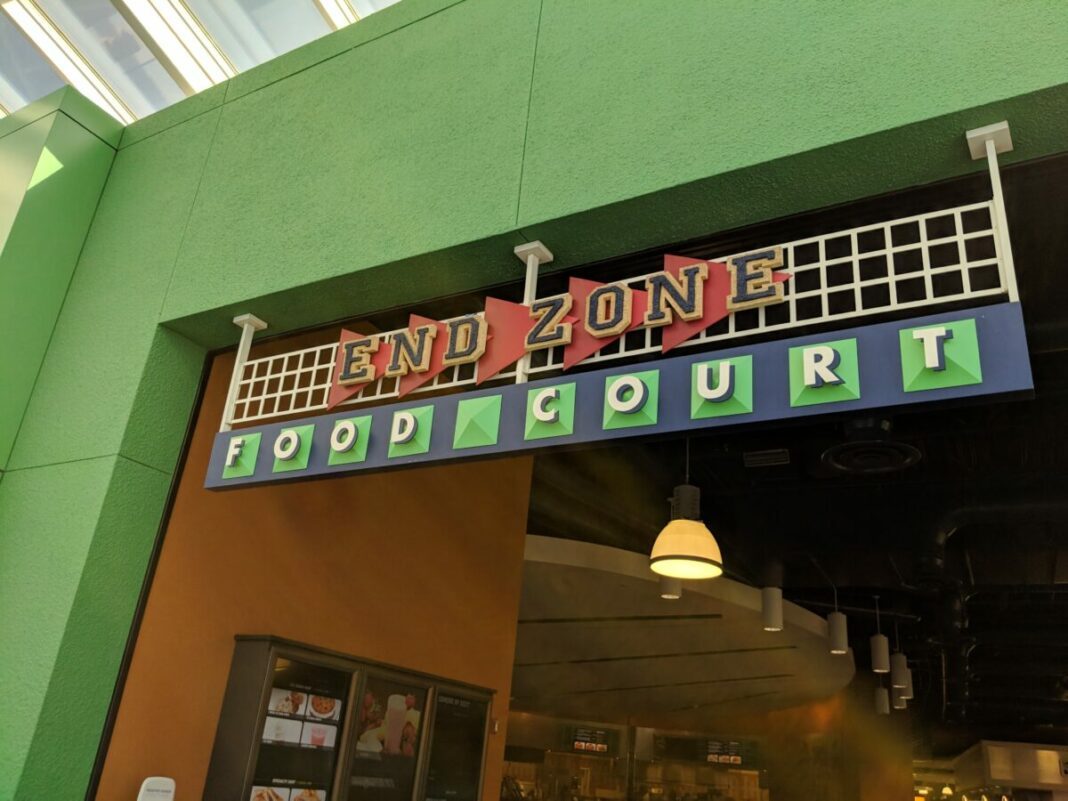 End Zone Food Court Disney World Review | Green Vacation Deals