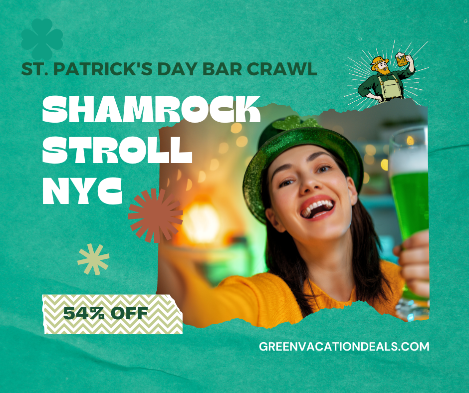 Coupon For New York City Shamrock Stroll St. Patrick’s Day Weekend Bar ...