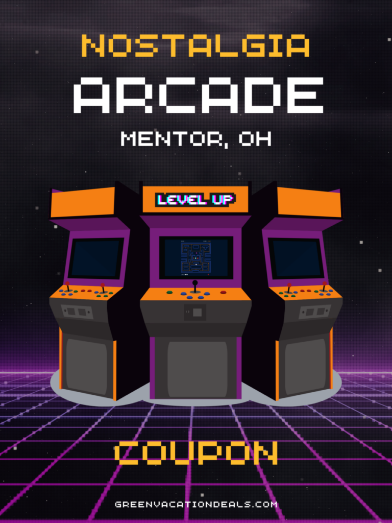 Mentor Arcade Bar Promo Code | Green Vacation Deals