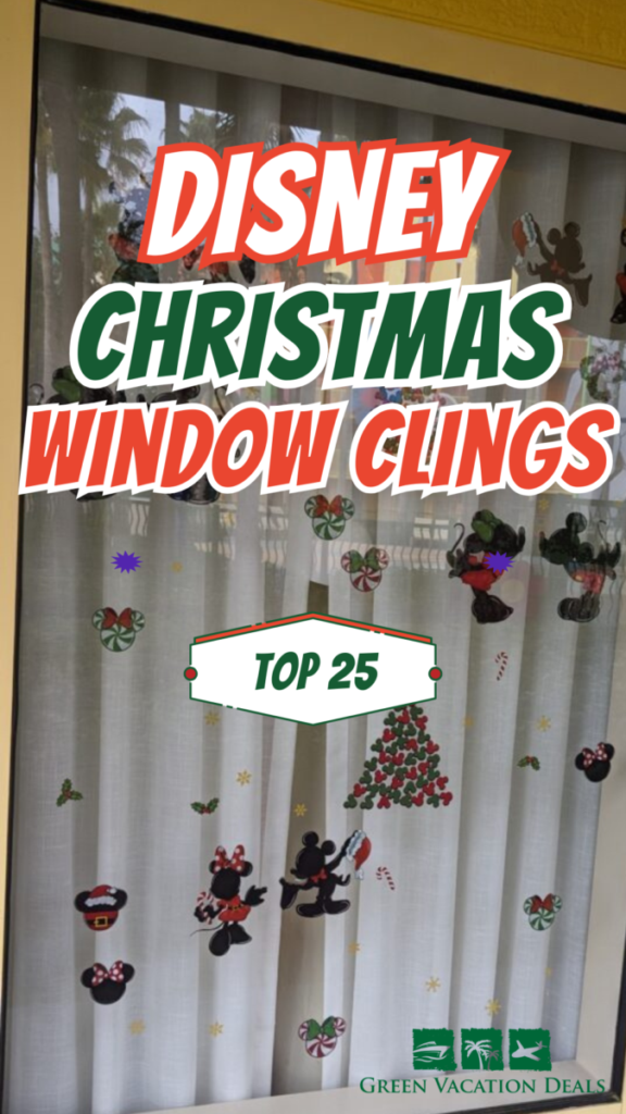 Best 25 Disney Christmas Window Clings | Green Vacation Deals